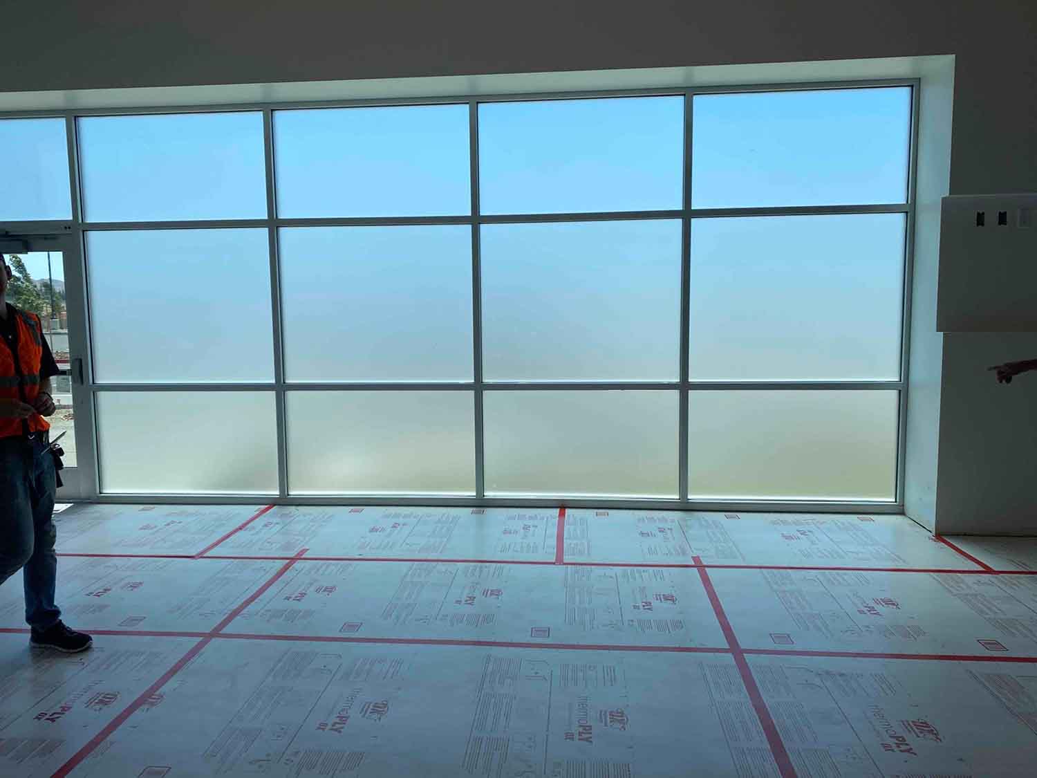 Decorative Privacy Window Film for an American Canyon Business - ClimatePro