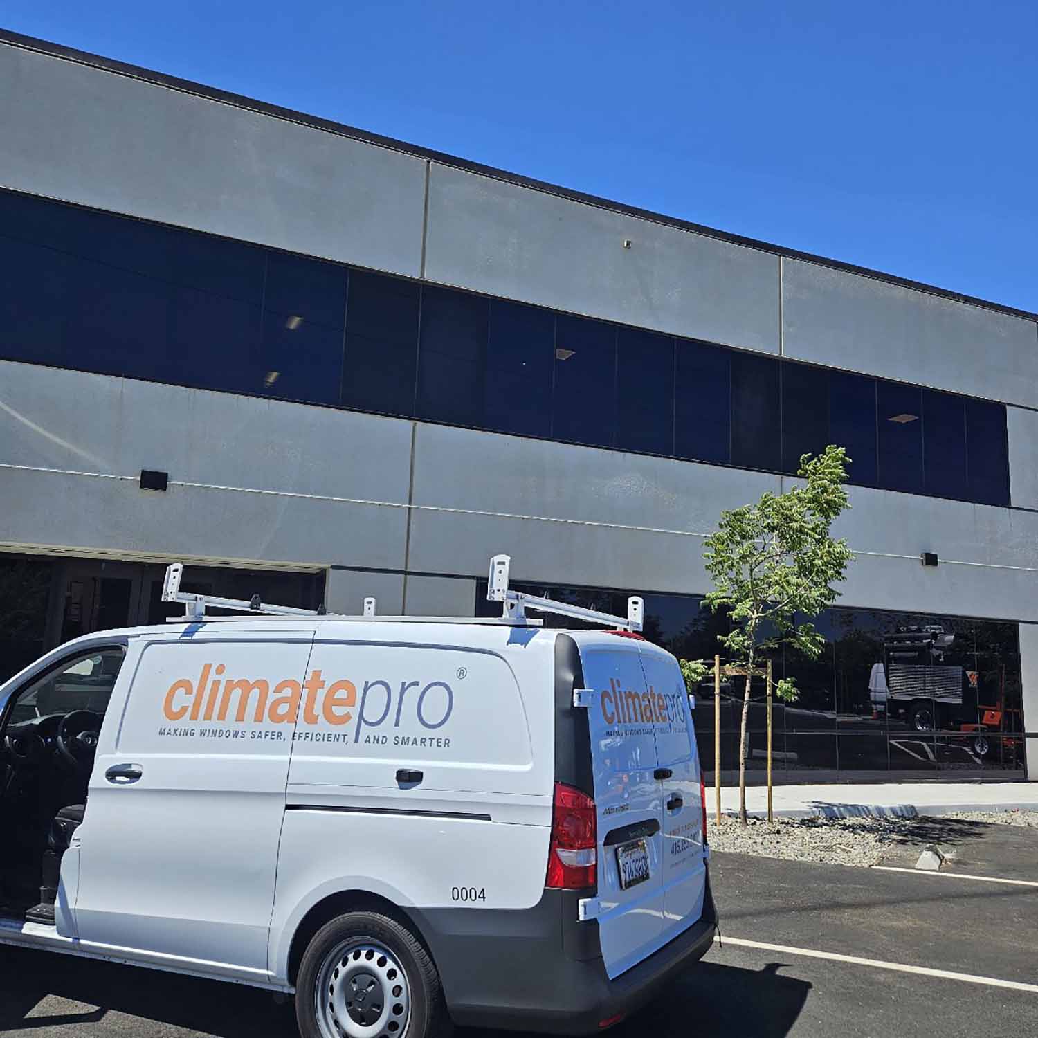 San Rafael Office 3M Exterior Window Tint Install | ClimatePro